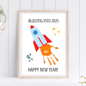 2025 New Years Handprint Craft | New Years Handprint Craft | New Years ...