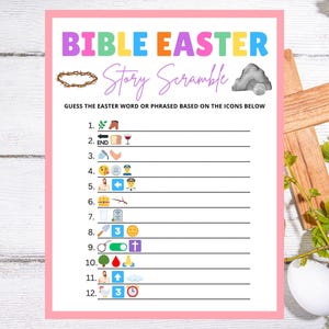 Easter Story Game | Christian Easter Game | Easter Icebreaker | Holy ...