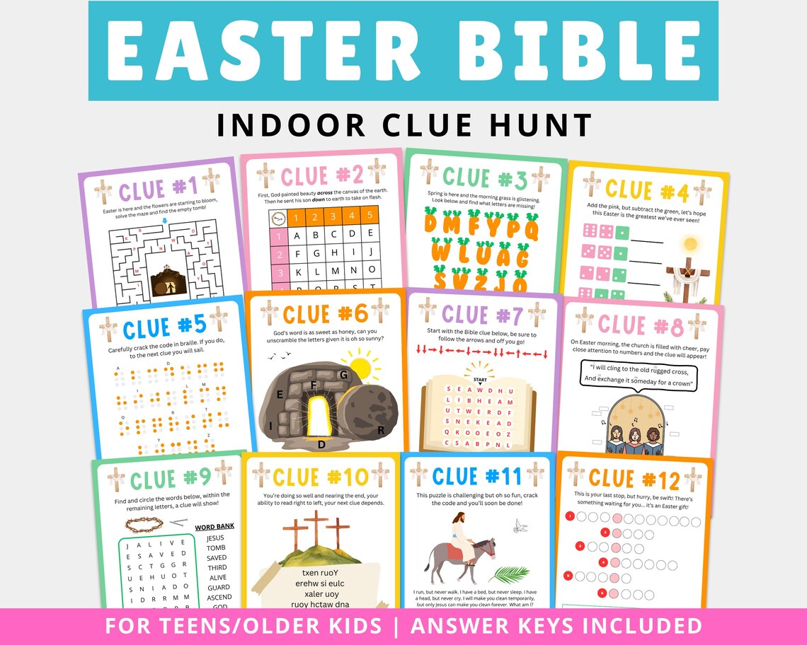 Easter Bible Games | Christian Easter Games | Easter for Church ...