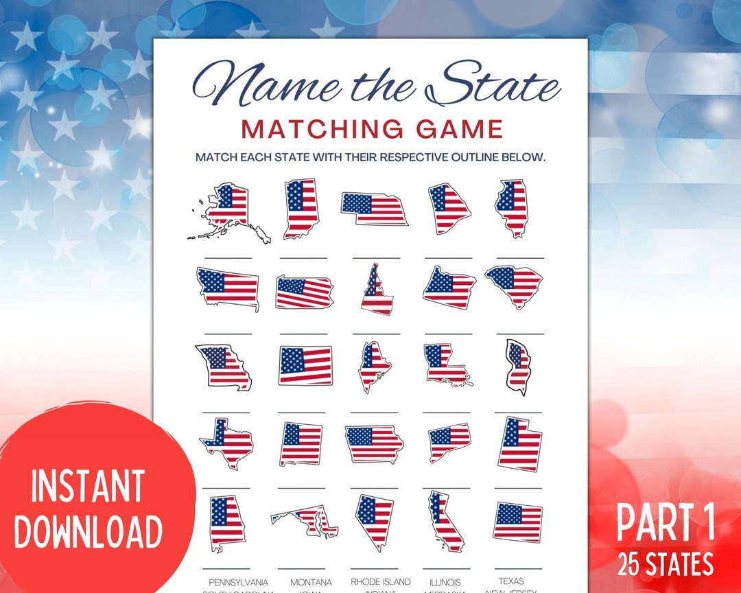 States and Capitals Game State Capitals Trivia Learn States and ...