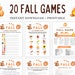 Fall Games Fall Games Printable Fall Party Games Fall Games for Kids ...