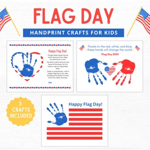 Flag Day Craft | Flag Day Handprint Craft | Flag Day for Kids | Flag ...