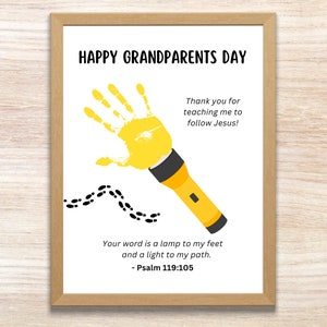 Grandparents Day Bible Handprint Craft: 10 Designs (digital Download ...