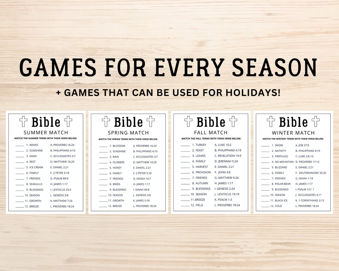 Mega Bible Games Bundle | Printable Christian Games (PDF) - Etsy