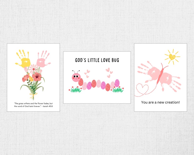 Spring Bible Handprint Craft | Spring Craft for Kids | Spring Handprint ...