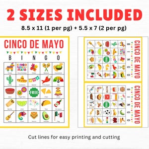 Cinco De Mayo Bingo Game: 50 Printable Cards (digital Download) - Etsy
