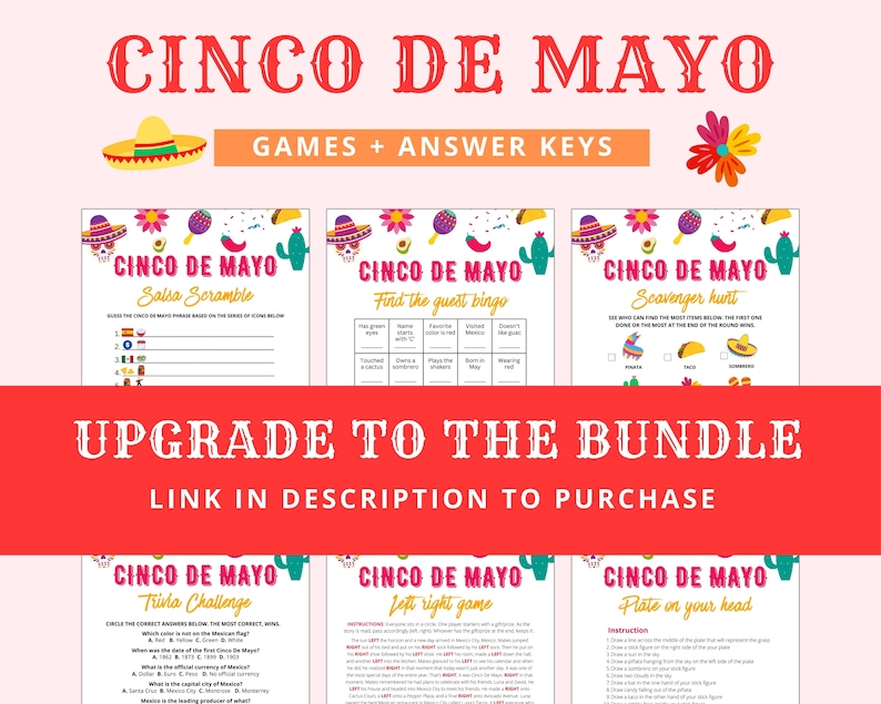 Cinco De Mayo Word Scramble | Fun Cinco De Mayo | Cinco De Mayo Game ...