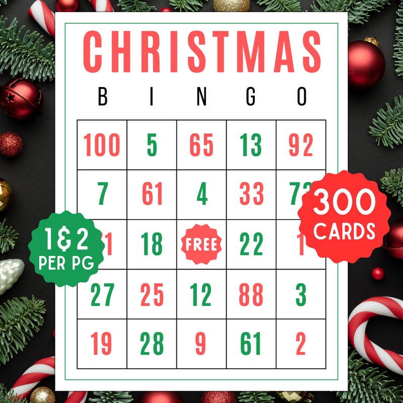 Christmas Bingo - Etsy