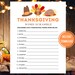 Thanksgiving Word Scramble Game | Printable Party Activity (digital ...