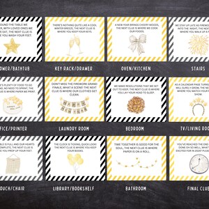 New Years Scavenger Hunt | New Years Eve Games | New Years Clue Hunt ...