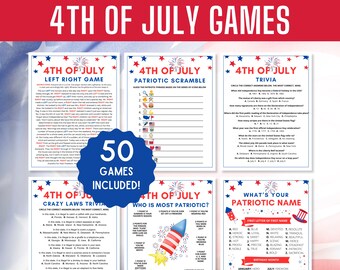 4th of July Games, July 4th Games, Independence Day Games, Patriotic ...
