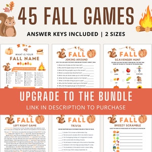 Fall This or That Game | Printable Autumn Party Game (digital Download ...