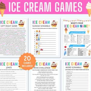 Ice Cream Party Games | Ice Cream Games | Ice Cream Activity | Ice ...