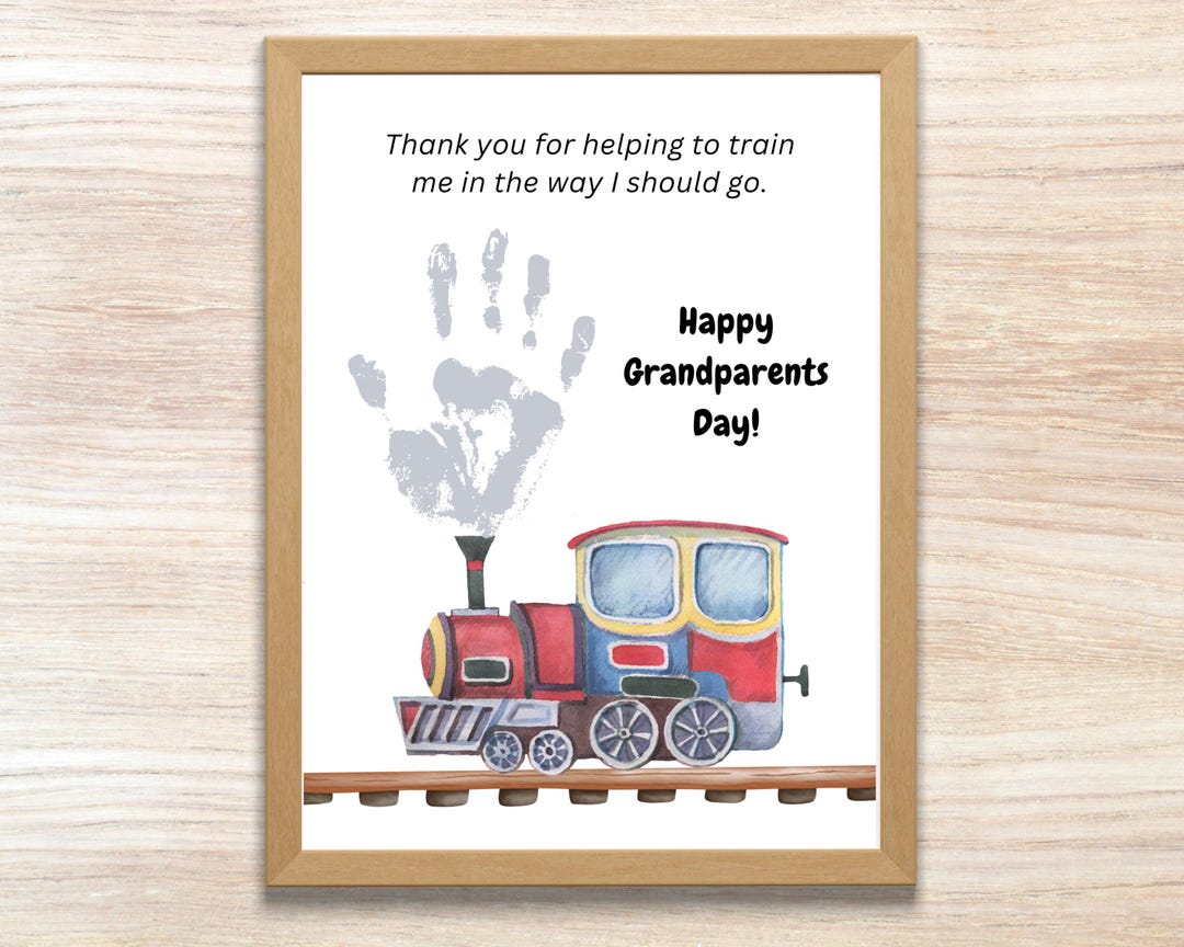 Grandparents Day Bible Handprint Craft: Christian Keepsake (digital ...