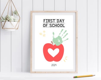 Back to School Handprint Craft First Day of School Craft Back to School ...