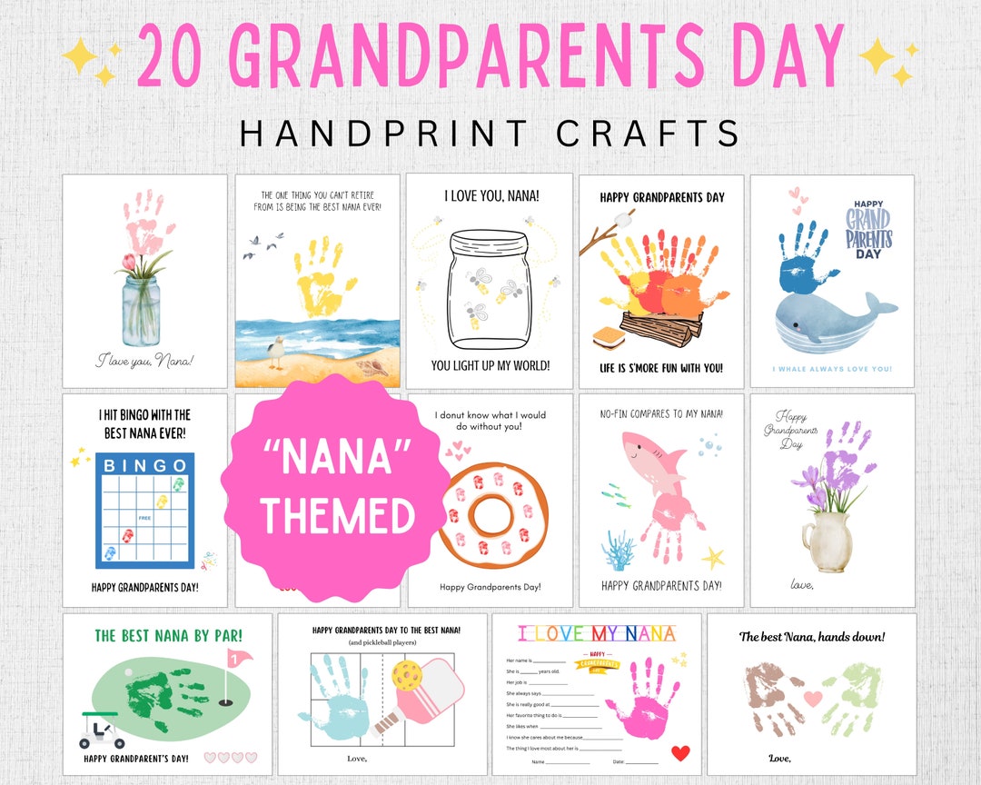 Nana Handprint Craft | Grandparents Day Craft | Craft for Nana | Nana ...