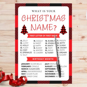What is Your Christmas Name | Christmas Games for Kids | Christmas ...