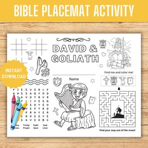 Bible Placemat | Sunday School Craft | Bible Story Crafts | Bible Craft ...