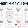 Retirement Bingo Retirement Party Games Find the Guest Bingo Fun Funny ...