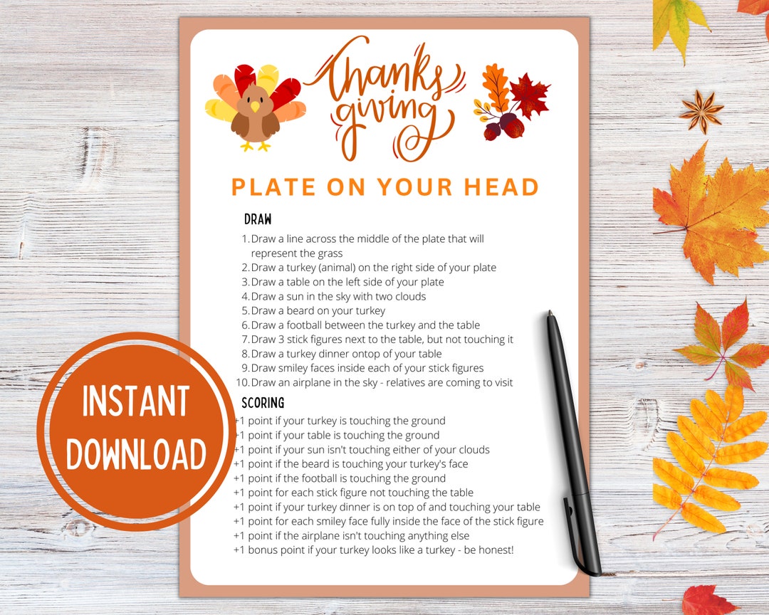 Hilarious Thanksgiving Game | Thanksgiving Games | Thanksgiving Games ...