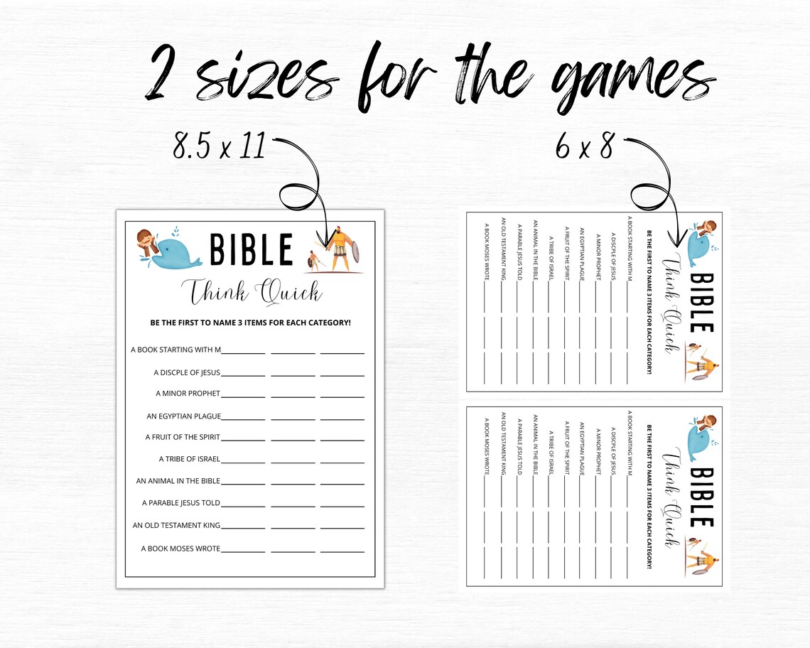 Bible Games Bundle Bible Study Games Bible Games for - Etsy