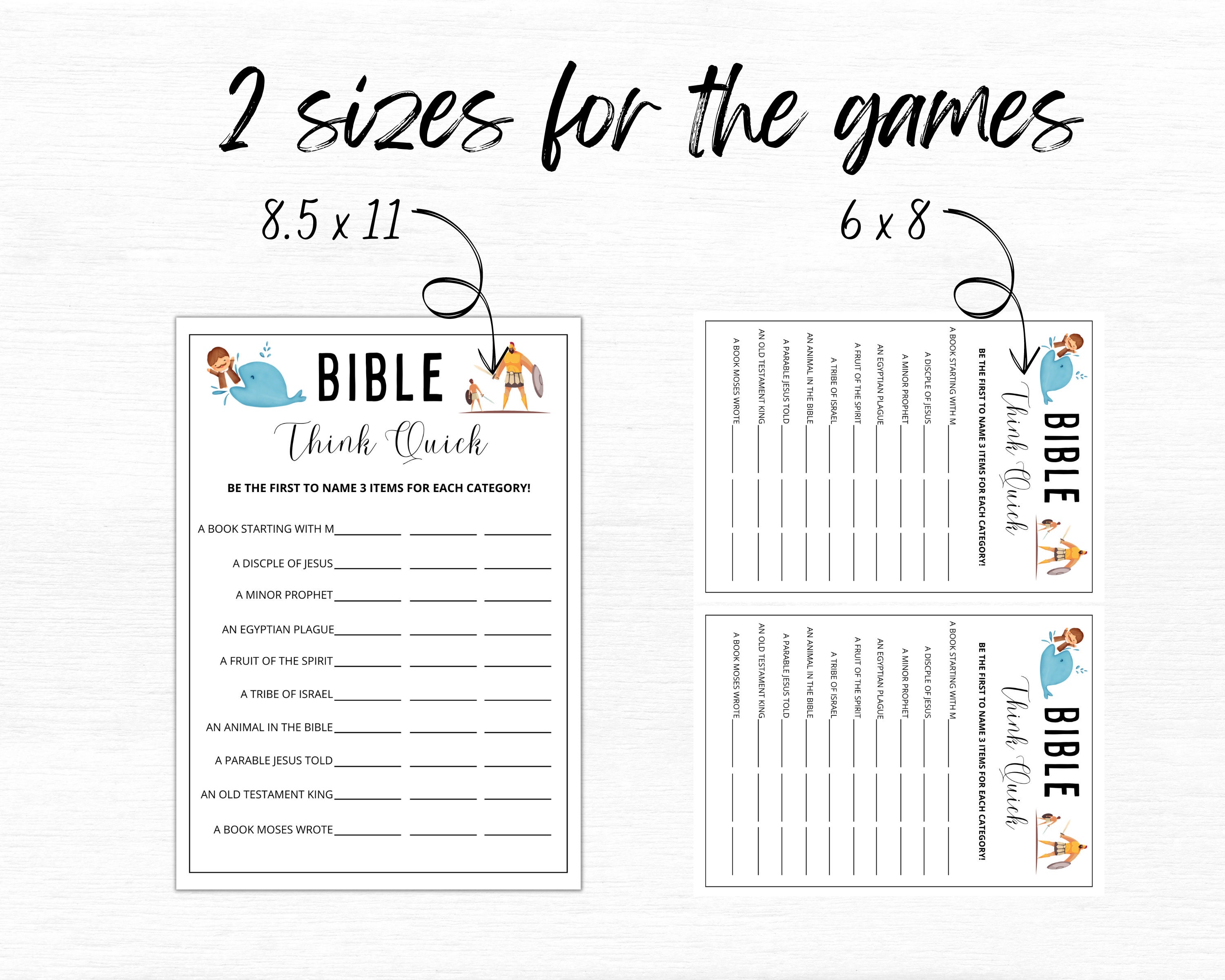Bible Games Bundle Bible Study Games Bible Games for - Etsy