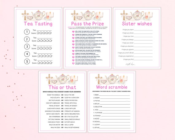 Games For Christian Ladies Tea