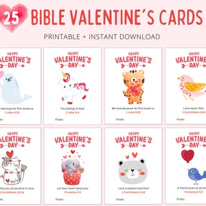 Bible Verse Valentine Cards | Christian Valentine's for Kids ...