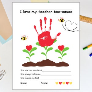 Teacher Appreciation Craft | End of Year Teacher Gift | Teacher ...