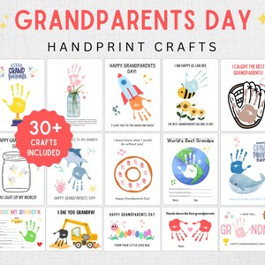 Grandparents Day Handprint Craft | Grandparents Day Craft ...