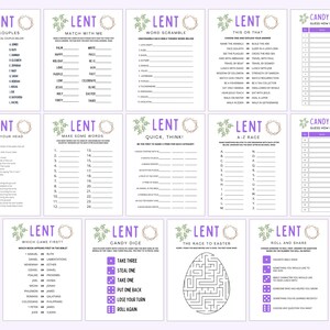 Lent Bundle | Lent Games | Lent Activities for Kids | Lenten Activities ...