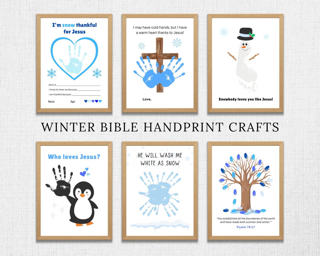 Winter Bible Handprint Craft | Winter Bible Crafts | Bible Crafts ...