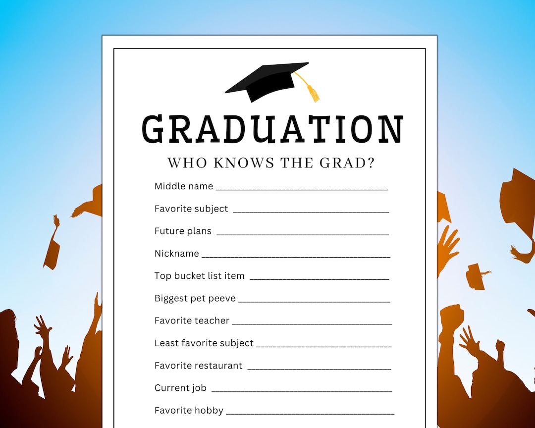 Who Knows the Grad? | Graduation Quiz | Graduation Trivia | Graduation ...