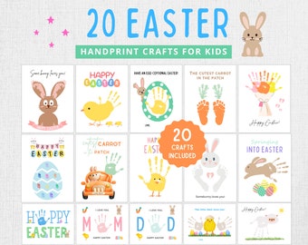 Easter Footprint Craft Handprint Art Toddler Craft Easter Kids Craft ...