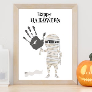 Halloween Handprint Craft Bundle | Keepsake Art (digital Download) - Etsy