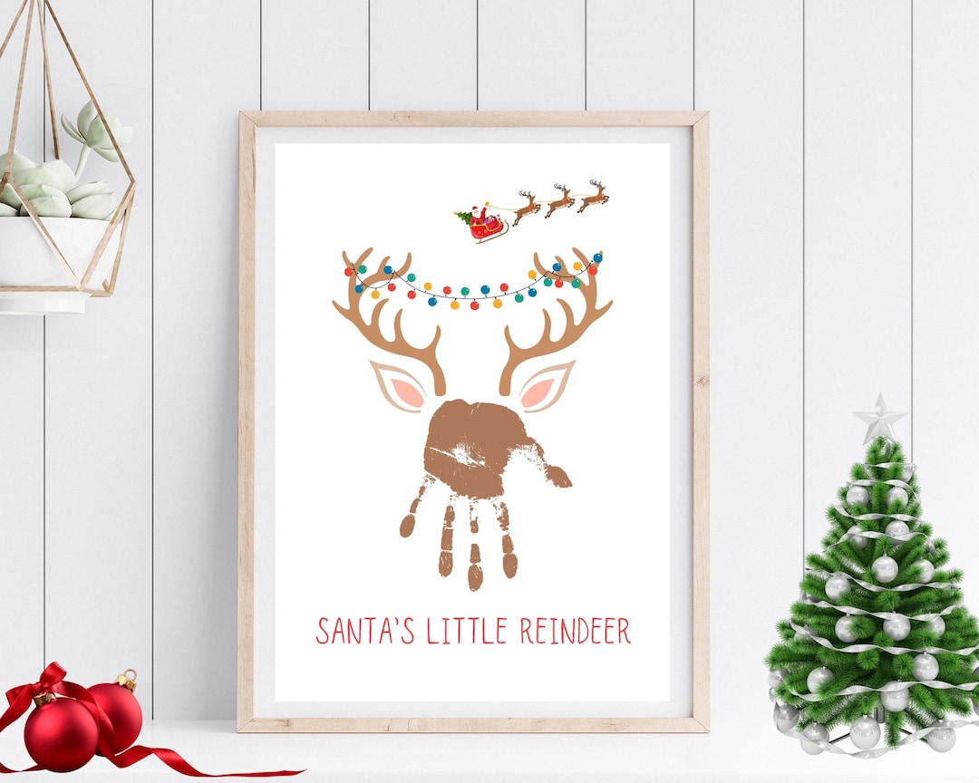 Christmas Handprint Craft | Christmas Preschool Craft | Christmas Craft ...