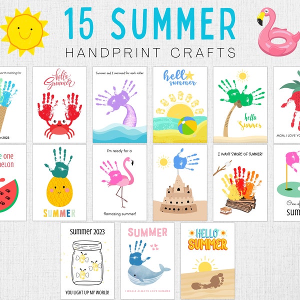 Ocean Handprint Art - Etsy