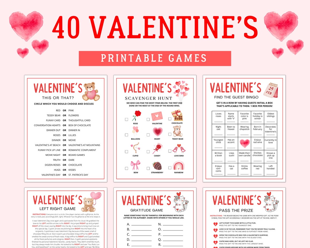 Valentine's Games | Valentine's Party Games | Valentine's Games ...
