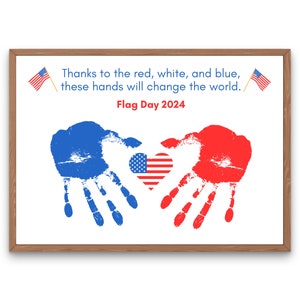 Flag Day Craft | Flag Day Handprint Craft | Flag Day for Kids | Flag ...