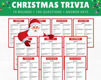 Christmas Trivia | Christmas Party Games | Christmas Facts | Printable ...