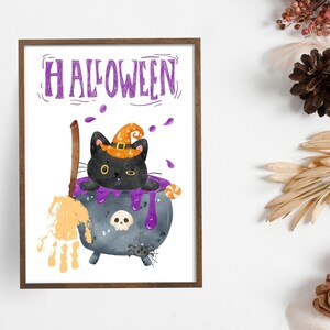Halloween Handprint Craft Halloween Preschool Craft Halloween Craft for ...