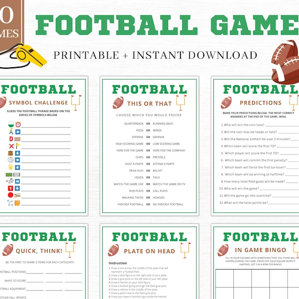 Football Themed - Etsy