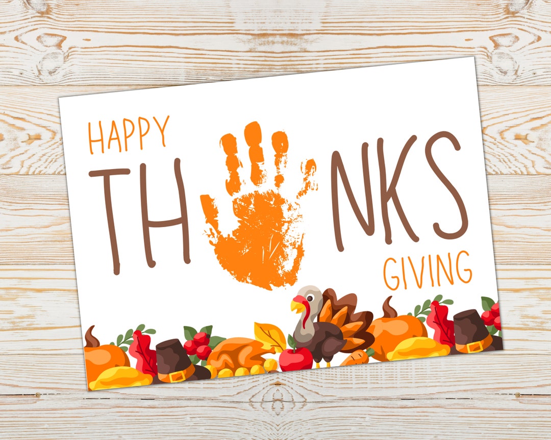 Thanksgiving Handprint Craft | Thanksgiving Preschool Craft ...