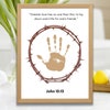 Christian Easter Handprint Craft He is Risen Craft Easter Handprint Art ...