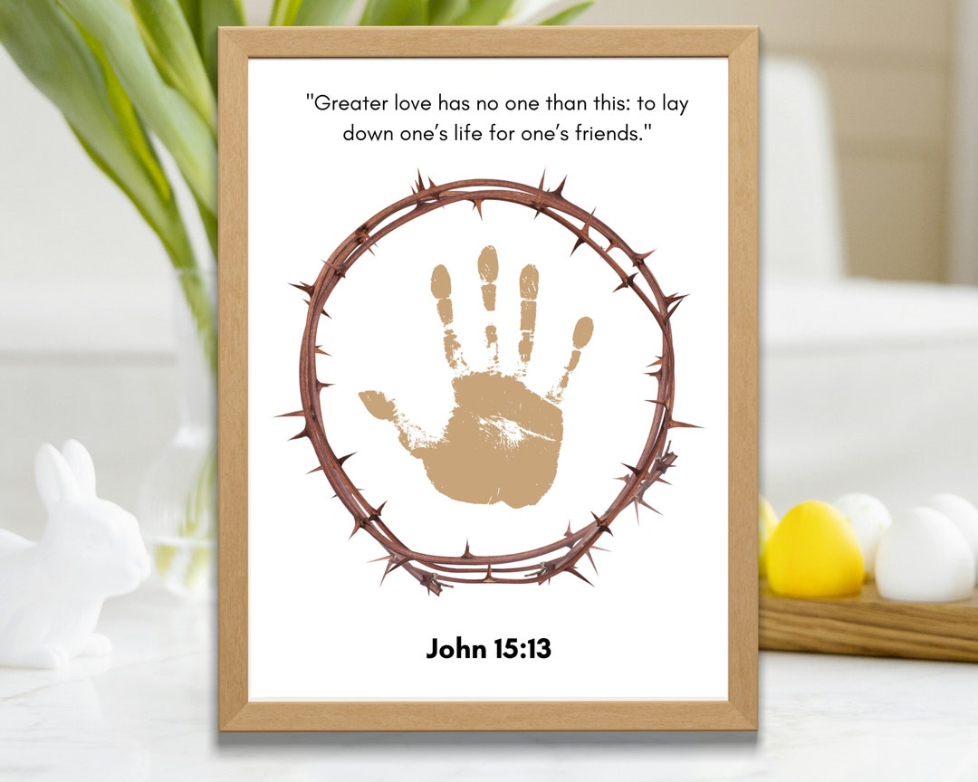 Christian Easter Handprint Craft | He is Risen Craft | Easter Handprint ...