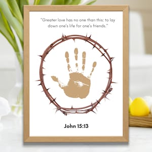 Christian Easter Handprint Craft | He is Risen Craft | Easter Handprint ...