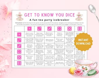 Get to Know You Game Get to Know You Dice Game Icebreaker Game Games ...