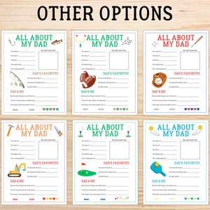 All About Dad | Father's Day Activities | All About My Dad | Father's ...