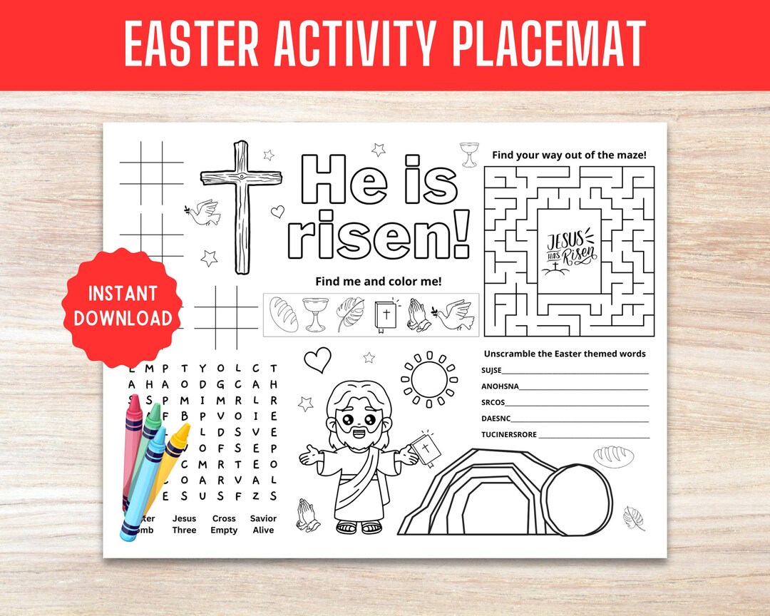 Easter Bible Activity | Resurrection Craft | Holy Week Activity ...