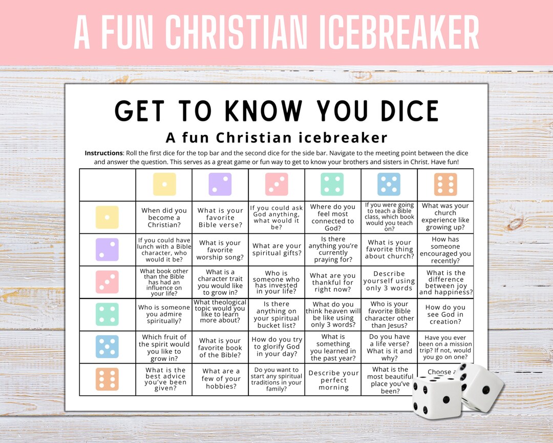 Christian Icebreaker | Get to Know You Game | Bible Games | Women's ...